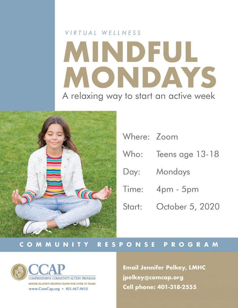 CCAP’s VIRTUAL WELLNESS MINDFUL MONDAYS….A relaxing way to start an ...
