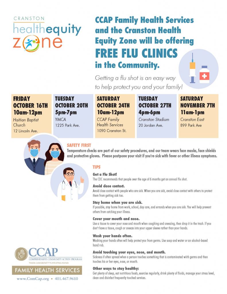 Final Flue Clinc Flyer | Comprehensive Community Action Program